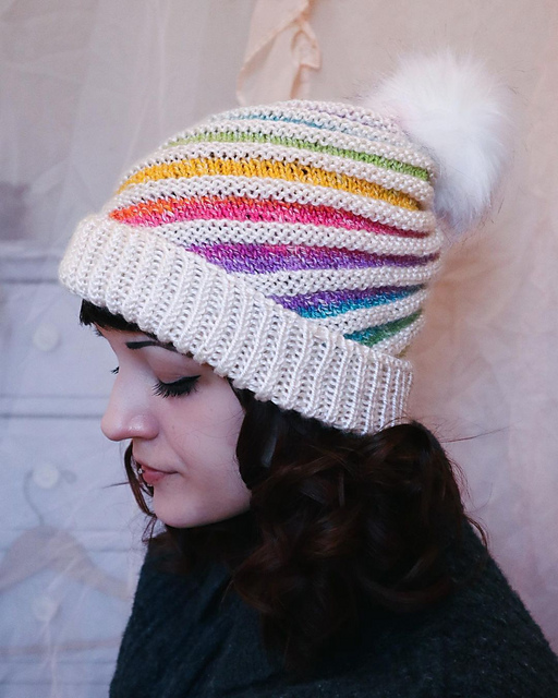Ravelry: Striped Swirl Beanie pattern by Lorelei Designs