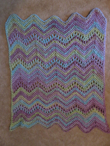 Ravelry: Ripple Baby Blanket pattern by Marianne Forrestal