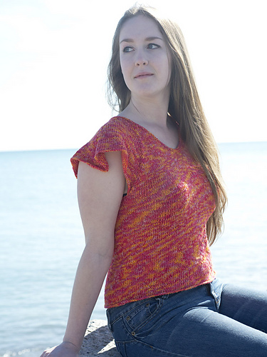 Ravelry: Winged Top pattern by Diamond Yarns