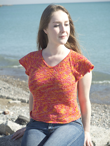 Ravelry: Winged Top pattern by Diamond Yarns