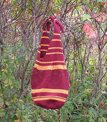 Ravelry: Two Color Striped Crocheted Carry-All pattern by Diane L. Augustin