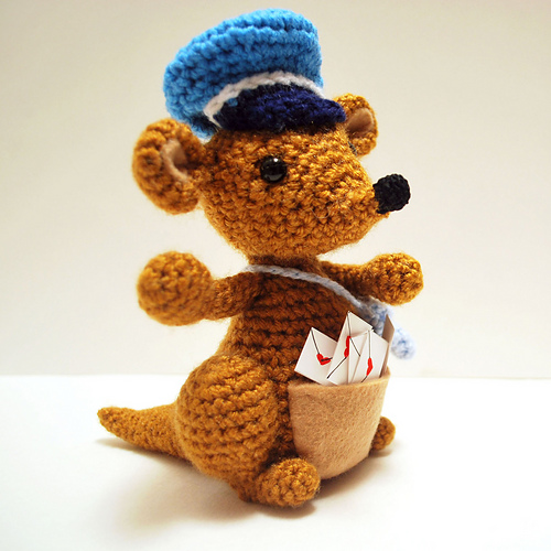 Ravelry: Skippy the Kangaroo Mailman pattern by Maxine Velasco