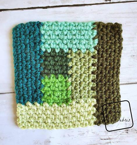 Ravelry: Linen Log Cabin Square pattern by Divine Debris