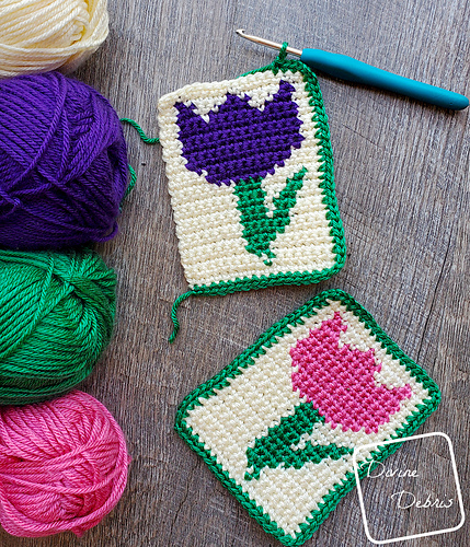 Ravelry: Cute Tulip Coaster pattern by Divine Debris