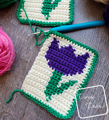 Ravelry: Cute Tulip Coaster pattern by Divine Debris