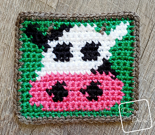 Ravelry: Cute Cow Coaster pattern by Divine Debris
