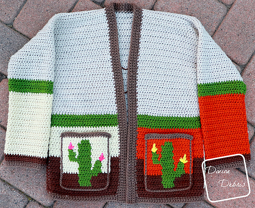 Ravelry: Cool Cactus Landscape Cardigan pattern by Divine Debris