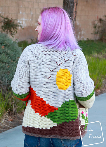 Ravelry: Cool Cactus Landscape Cardigan pattern by Divine Debris