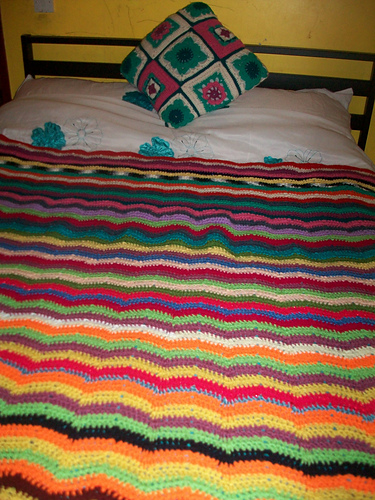 Ravelry: dizzy5's ripple blanket