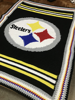 Ravelry: dleshea's Steelers Afghan
