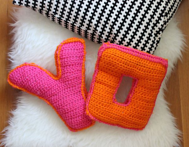 Ravelry: Crochet Alphabet Pillows pattern by Victoria of Lovelyish