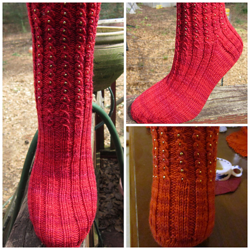 Ravelry: Phoenix Tears Socks pattern by Elizabeth Ravenwood