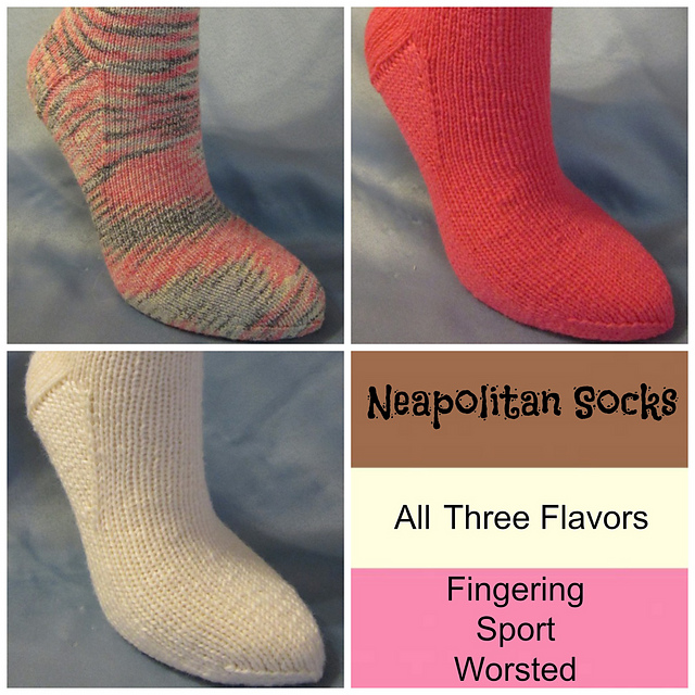 Ravelry: Neapolitan Socks pattern by Elizabeth Ravenwood