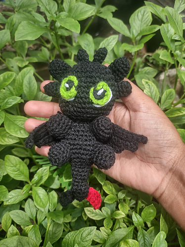 Ravelry: Toothless Amigurumi pattern by Divya S