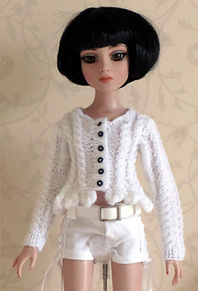 Ravelry: Knotted Hem Cardigan for MSD BJD or Fashion Doll or Ellowyne ...