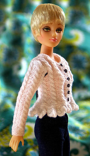 Ravelry: Knotted Hem Cardigan for MSD BJD or Fashion Doll or Ellowyne ...