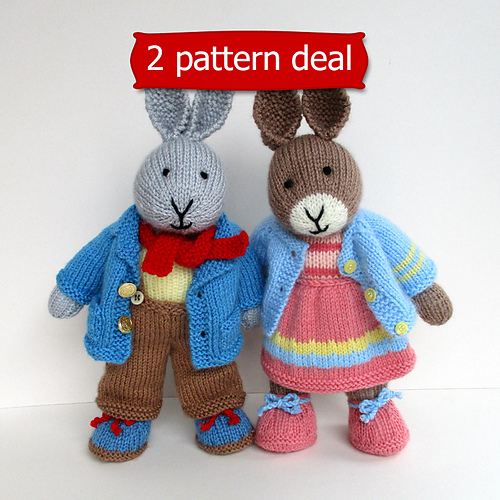 Ravelry: Dollytime - Father and Mother Bunny - patterns