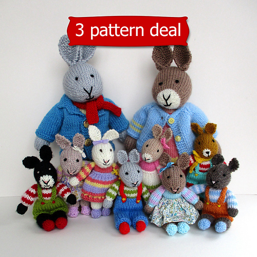 Ravelry: Dollytime - Bunny Family - patterns