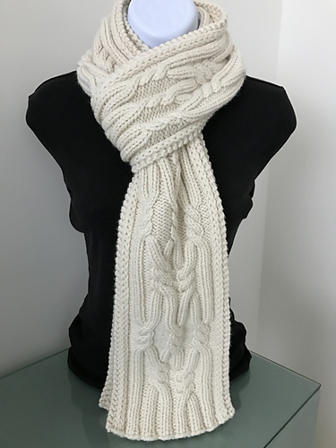 Ravelry: Cardiff Cable Rib Scarf and Cowl pattern by Donna Brooks