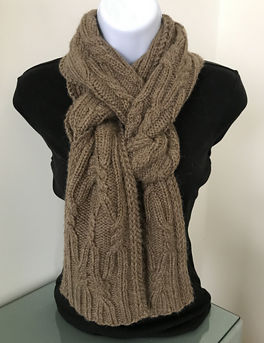 Ravelry: Cardiff Cable Rib Scarf and Cowl pattern by Donna Brooks
