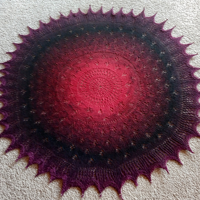 Ravelry: Starburst Pi Shawl pattern by Mindy Vasil