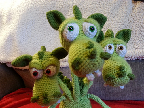 Ravelry: Brutus-Brian-Boris the Three Headed Dragon pattern by IlDikko