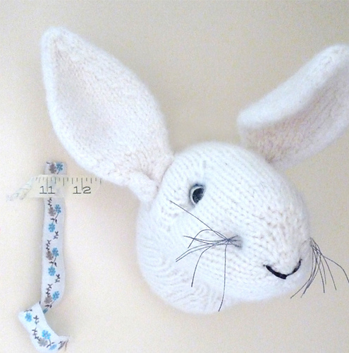 Ravelry: white rabbit trophy pattern by Claire Garland
