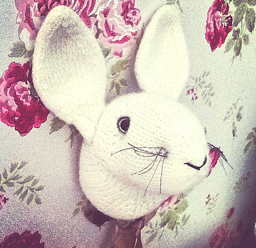 Ravelry: white rabbit trophy pattern by Claire Garland