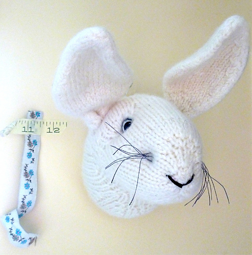 Ravelry: white rabbit trophy pattern by Claire Garland