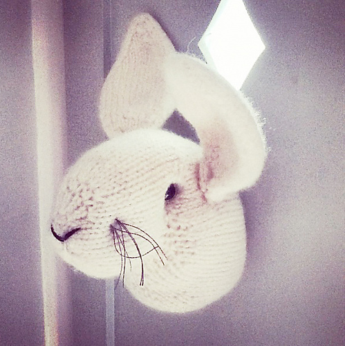 Ravelry: white rabbit trophy pattern by Claire Garland