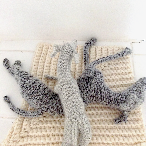 Ravelry: Knitted dog Lurcher pattern by Claire Garland