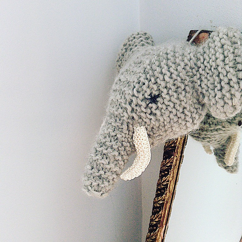 Ravelry: elephant friendly trophy pattern by Claire Garland