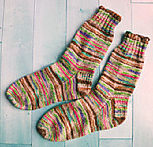 Ravelry: Basic Sock Pattern in 8 sizes pattern by Judith Cahill