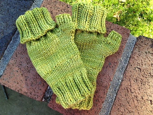 Ravelry: Long Flap Fingerless Mitts (worsted weight version) pattern by ...