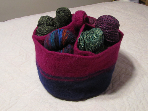 Ravelry: Knitter's Duo Yarn Caddy pattern by Mags Kandis