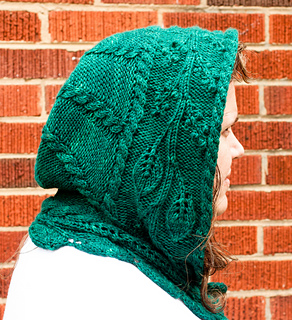 Ravelry: DPlantier's Forest Elven Hooded Scarf