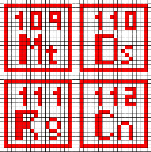 Ravelry: Complete Periodic Table Charts pattern by Jessica Evans