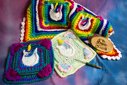 Ravelry: Unicorn Party Square pattern by Shawn Torres