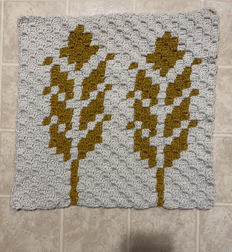 Ravelry: Ears of Wheat C2C Square pattern by Gootie (Agat Rottman)