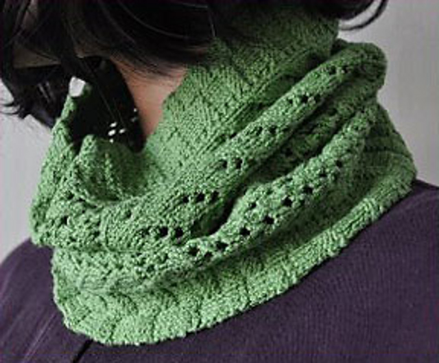 Ravelry: Eyelet Vines Cowl pattern by KyleAnn Williams