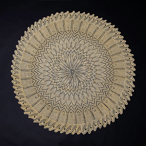 Ravelry: Sun Goddess Pi Shawl pattern by Donna Druchunas