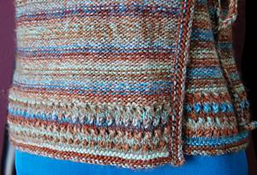 Ravelry: Taos Crossover Vest pattern by Crystal Palace Yarns