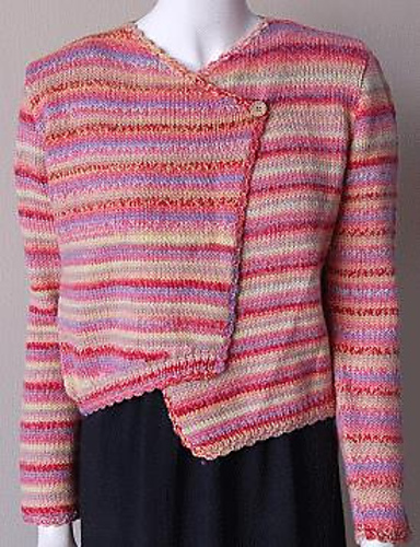 Ravelry: Asymmetrical Taos Jacket pattern by Crystal Palace Yarns