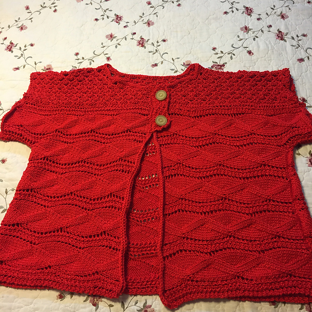Ravelry: dteresasimmons' Cardigan - Vogue Knitting 2008 - Sideways Cardigan