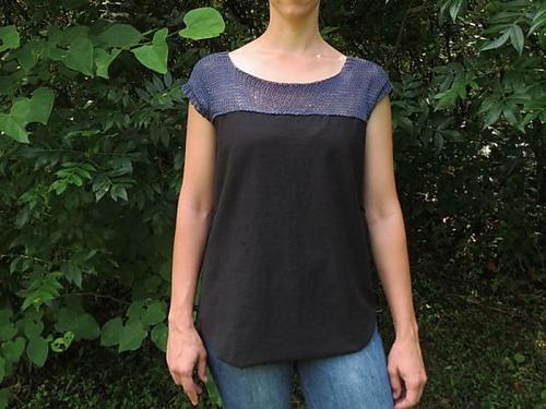 Ravelry: Knit yoke top pattern by Laura Poulette