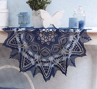 Ravelry: Blaues Deckchen pattern by E. Lehner
