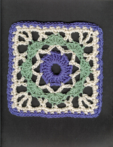 Ravelry: Granny's Lilacs (Square 4) pattern by Carole Prior