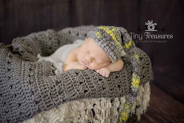 Ravelry: Thick and Thin Elf Hat/Sleeping Cap pattern by Liz Acker