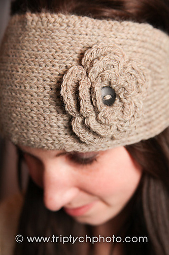 Ravelry: Tunisian Knit Earwarmer pattern by Liz Acker