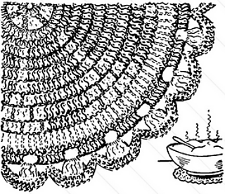 Ravelry: Petal Wheel Hot Pad pattern by Workbasket Magazine